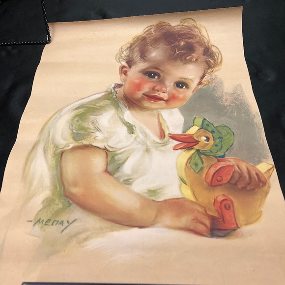 Louis F. Dow Co. | Art | Very Old And Rare Vintage 93s Art Print Baby ...